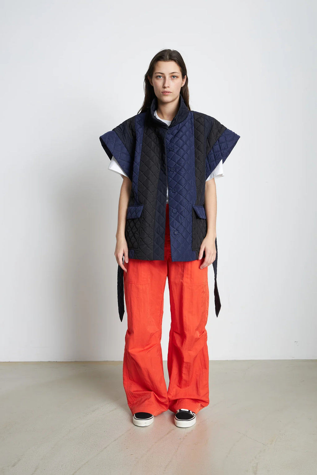 Quilted Waistcoat | Dark Striped – LoversLand