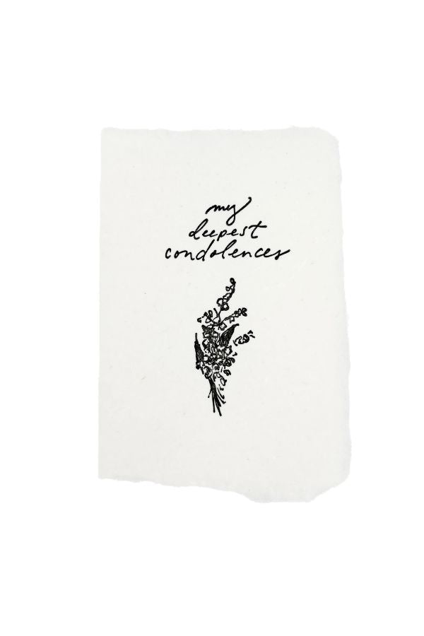 My Deepest Condolences Card – LoversLand